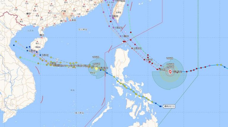No. 13 Typhoon "Conson" is on the way! - Link to live typhoon tracker ...