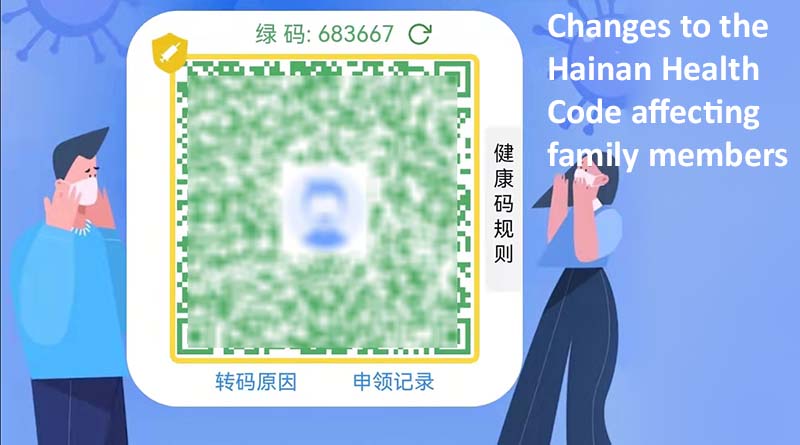New changes to Hainan Health Code Rules affecting family members ...