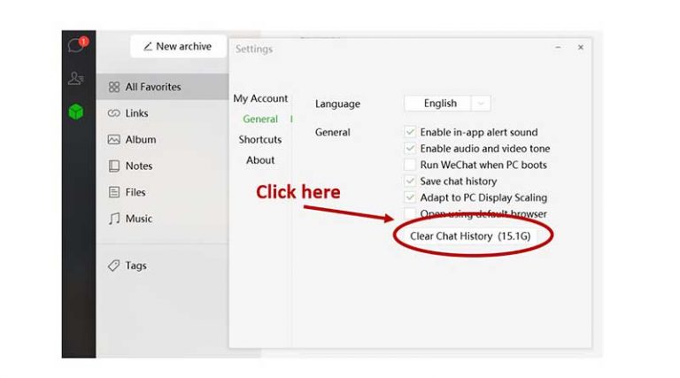How to delete your Wechat chat history on your PC/laptop ...