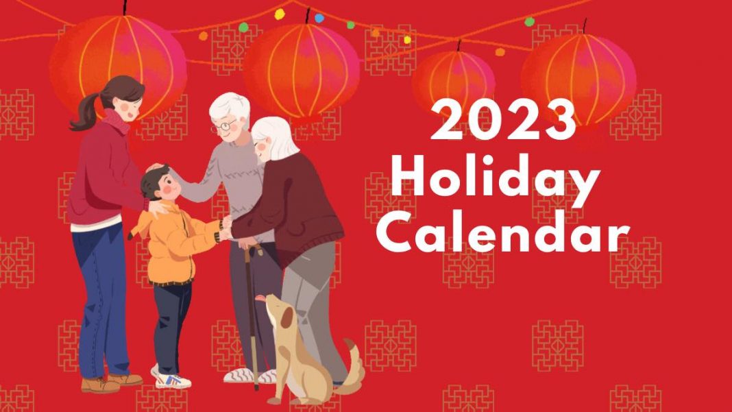 The 2023 holiday schedule is here! - TropicalHainan.com