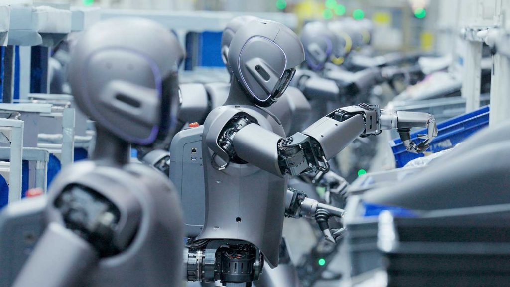Humanoid Robots on Factory Floor Revolutionize Manufacturing with AI ...